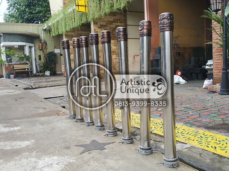 Bollard Pembatas Jalan dan Trotoar Besi Cor - Ayem Tentrem Logam