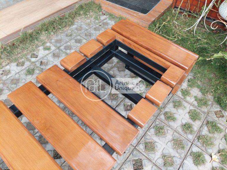 Bangku Minimalis dari Besi Cor Custom - Ayem Tentrem Logam