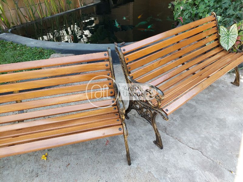 Kursi Teras Panjang Besi Perindah Taman | Ayem Tentrem Logam