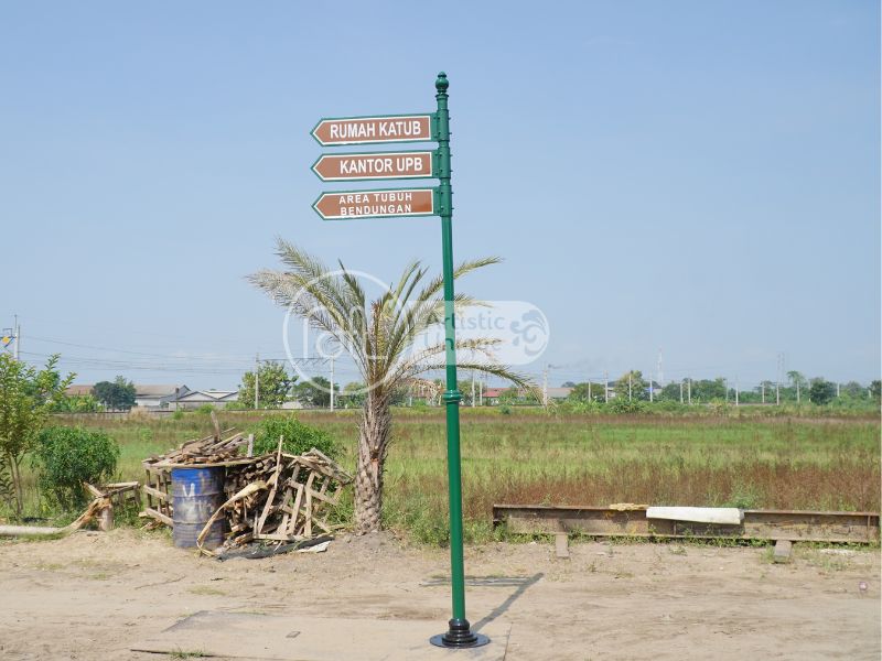 Plang Jalan Penunjuk Arah Kota | Ayem Tentrem Logam